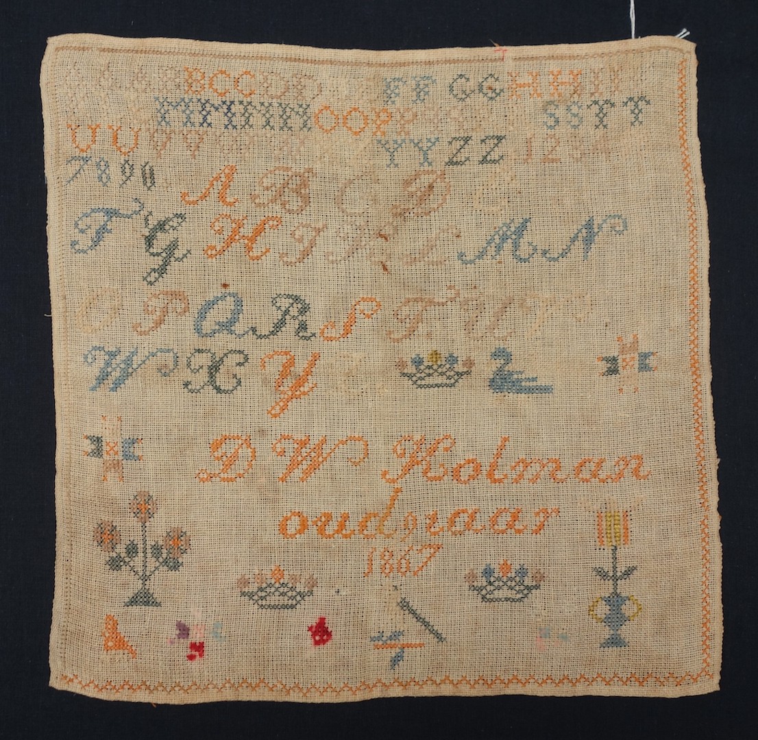 A 1867 Dutch sampler with a fascinating biography